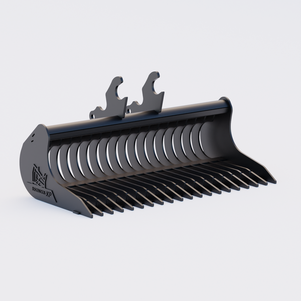 Kubota U35-4 Quick Attach Rake Riddle Bucket 48" / 1200mm – Rhinox Group US