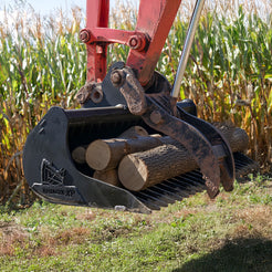 Kubota U35-4 Quick Attach Rake Riddle Bucket 48" / 1200mm – Rhinox Group US